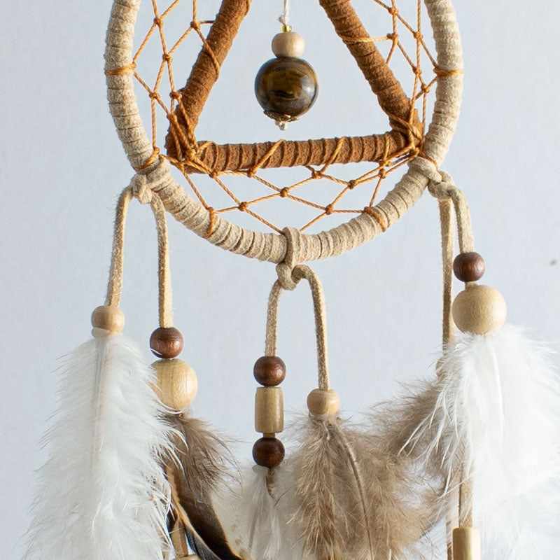 Petit attrape-rêve triangulaire "Petit baroudeur" | Hauteur 21 cm – Le ...